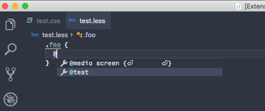 registerCompletionItemProvider not trigger `@` char in less. · Issue ...