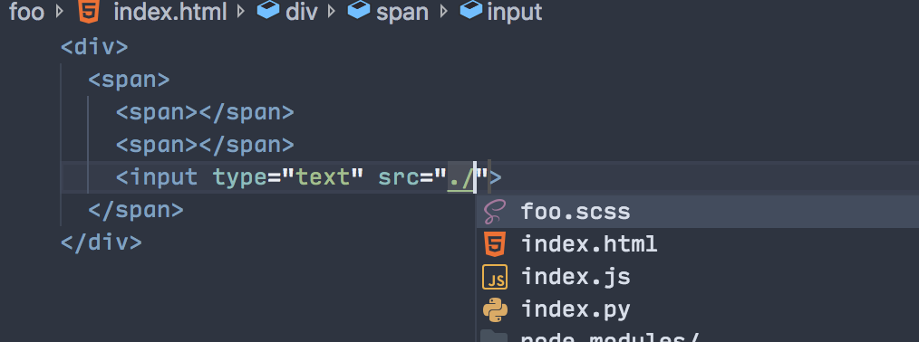 [html] path intellisense · Issue #74129 · microsoft/vscode · GitHub