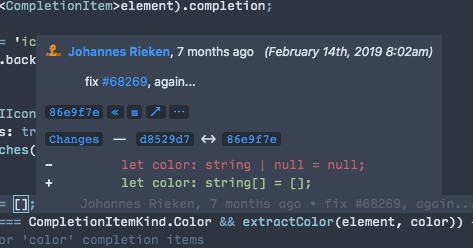 GitLens hovers no longer work in latest insiders · Issue #81079 ...