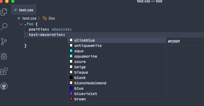 CSS should show enum property value before everything else · Issue #81669 · microsoft/vscode ...
