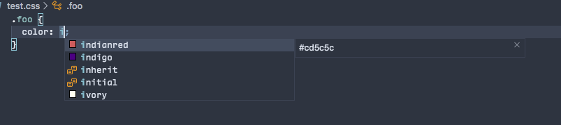 CSS Variable swatch in suggest widget has large gap · Issue #83461 · microsoft/vscode · GitHub