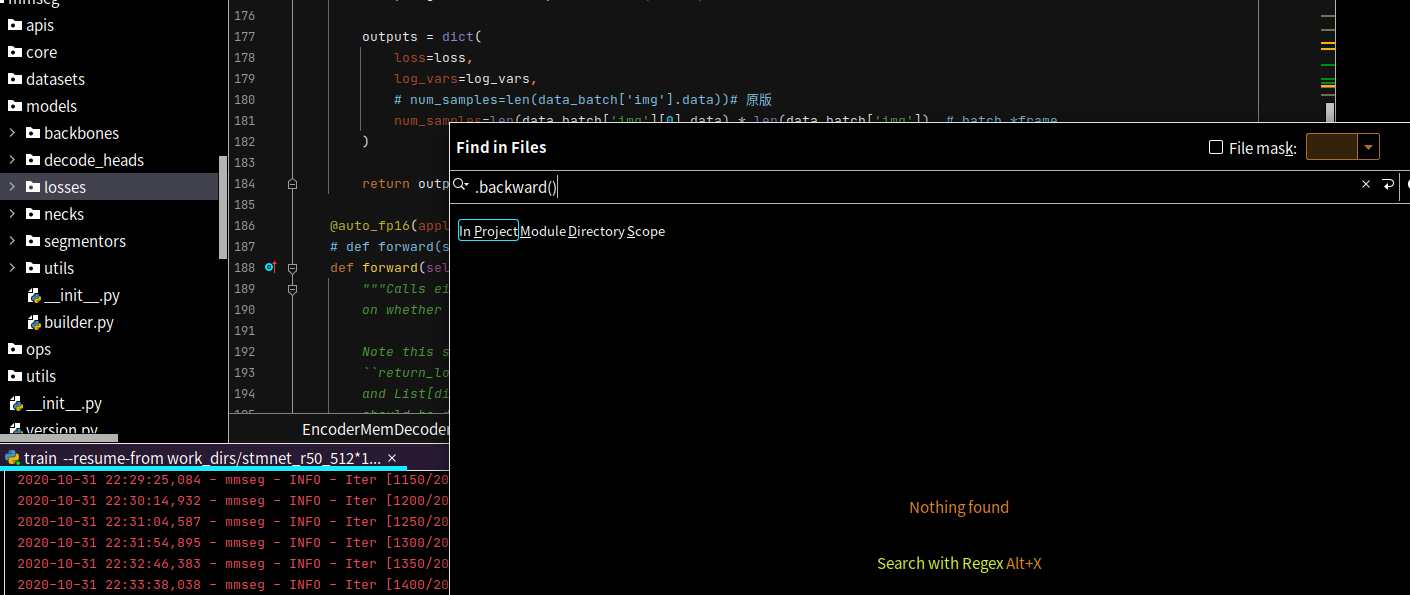 Where we call 'loss.backward()' · Issue #221 · open-mmlab/mmsegmentation · GitHub