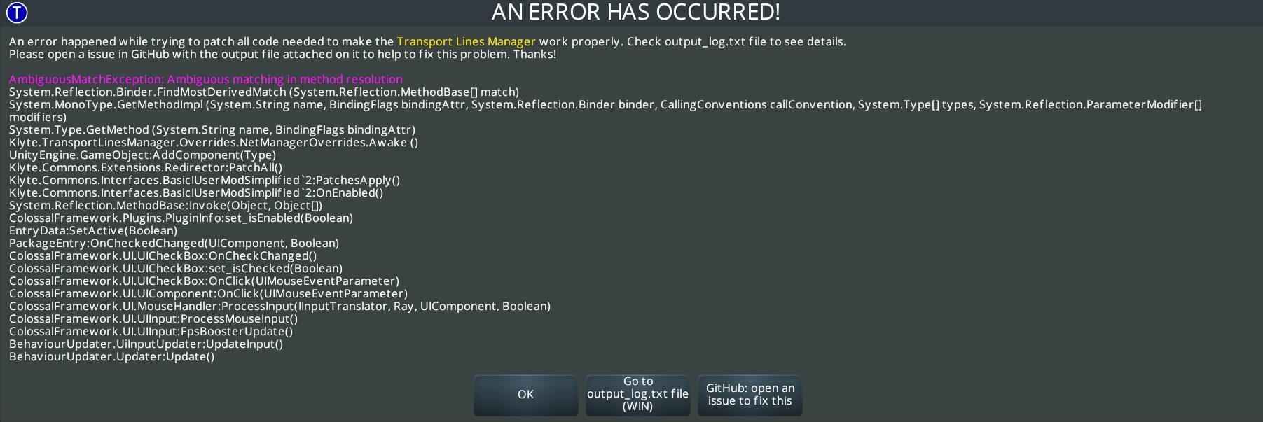 [BUG] The info boxes does not display properly · Issue #199 · klyte45/TransportLinesManager · GitHub