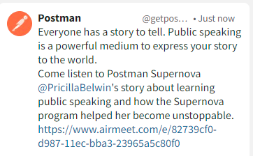 Need help in promoting the upcoming Webinar · Issue #208 · postmanlabs/devrel-content · GitHub