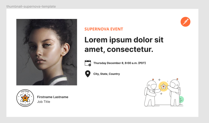 Supernova Event Social Cards · Issue #264 · postmanlabs/devrel-content · GitHub