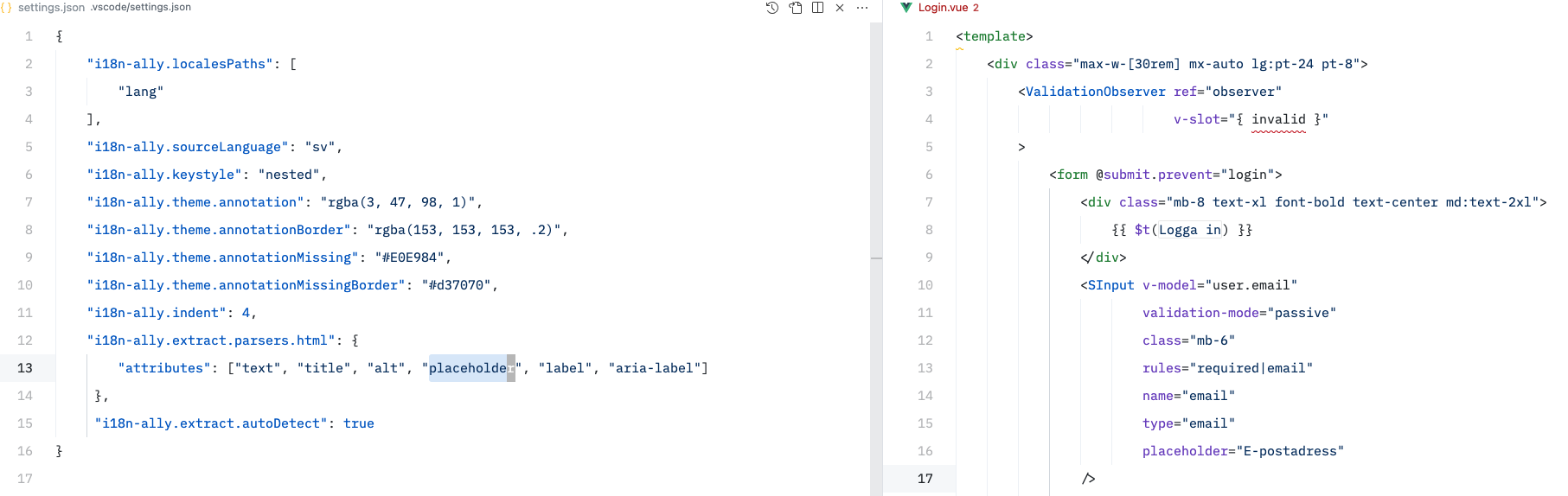 Hard-coded strings detections with components props · Issue #664 · lokalise/i18n-ally · GitHub