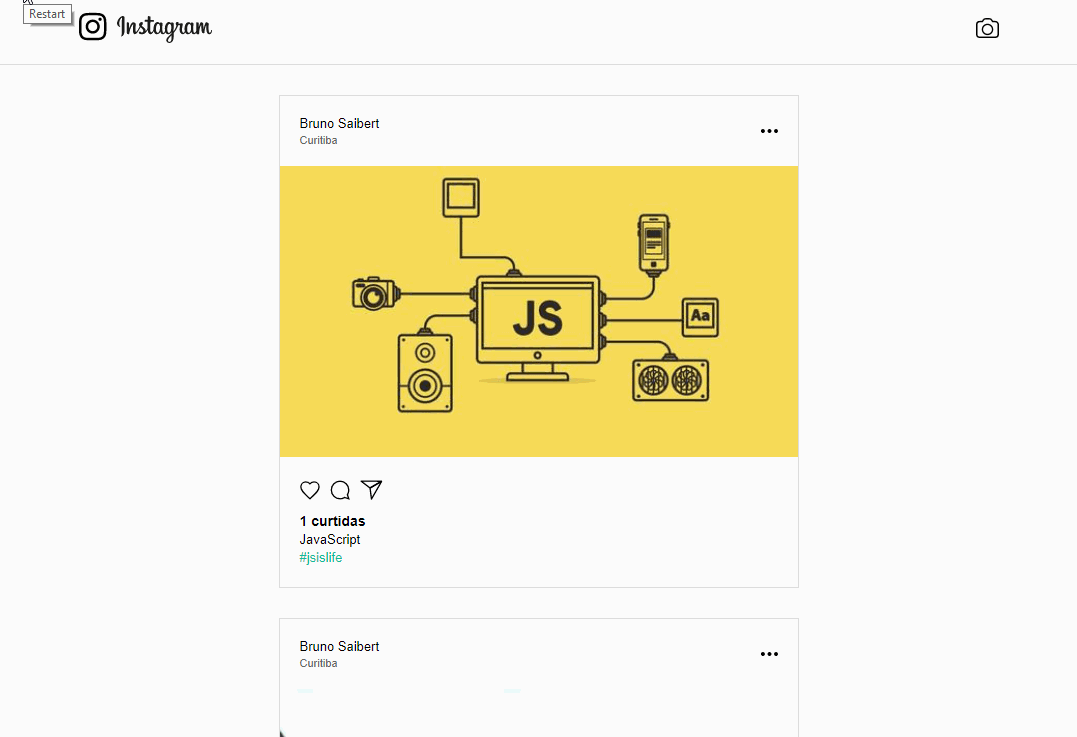 GitHub - BrunoSaibert/instaclone-frontend: Front-End do Instaclone desenvolvido com React