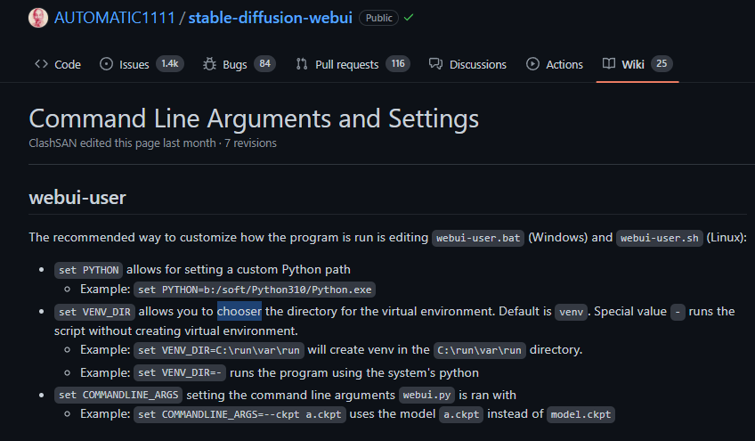 [Bug][Wiki]: Some typos in the wiki · Issue #5732 · AUTOMATIC1111/stable-diffusion-webui · GitHub
