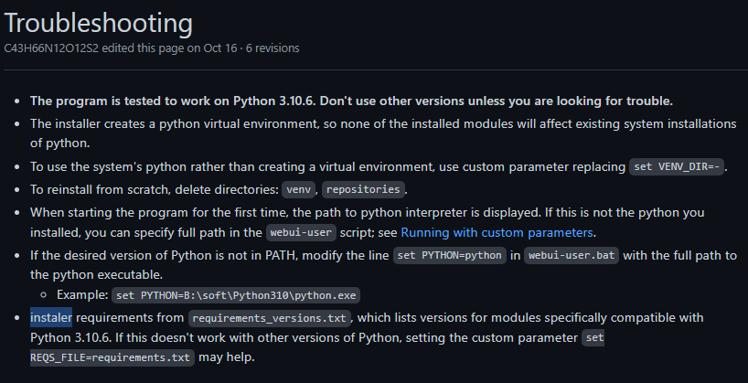 [Bug][Wiki]: Some typos in the wiki · Issue #5732 · AUTOMATIC1111/stable-diffusion-webui · GitHub