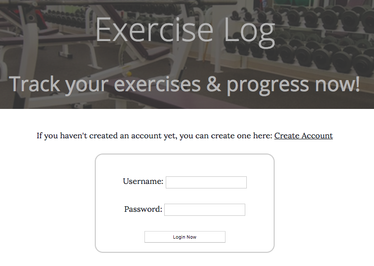 GitHub - jgullbrand/django-workout-log: Private workout log - sign up to track your exercises ...