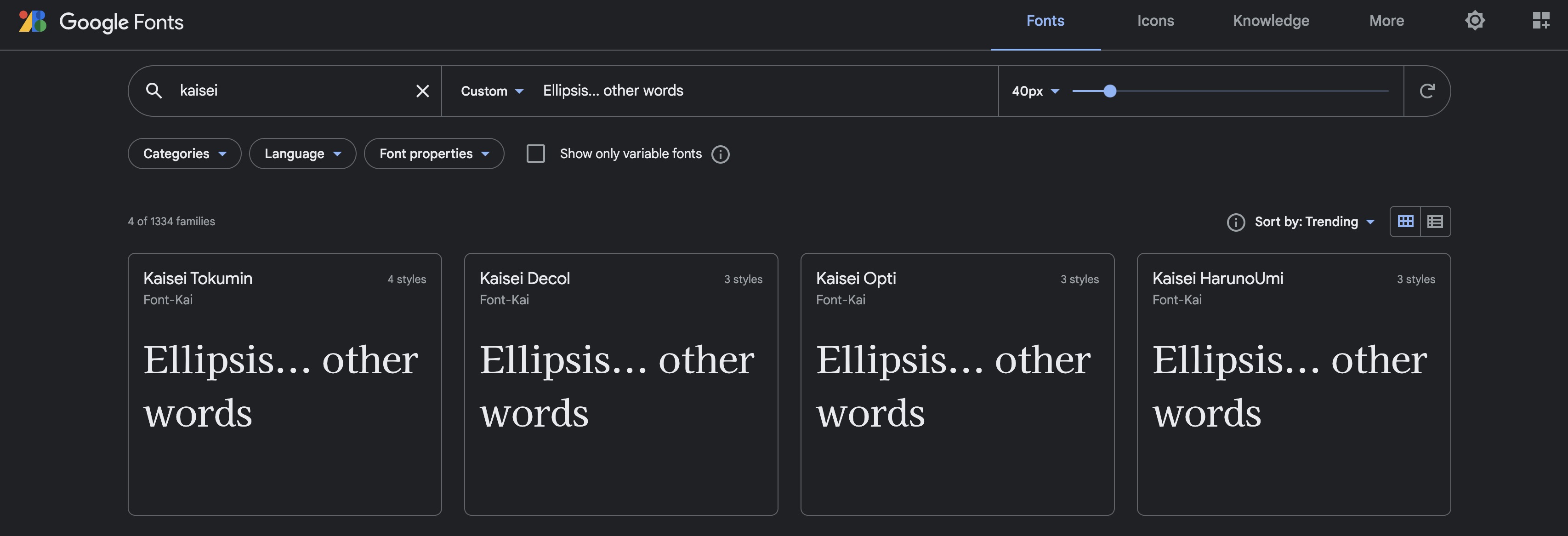 Request: support for ellipsis character · Issue #2 · FontKai-Kaisei/Kaisei · GitHub