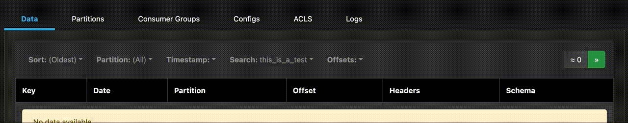 Sorting messages in a topic clears search filters · Issue #609 · tchiotludo/akhq · GitHub