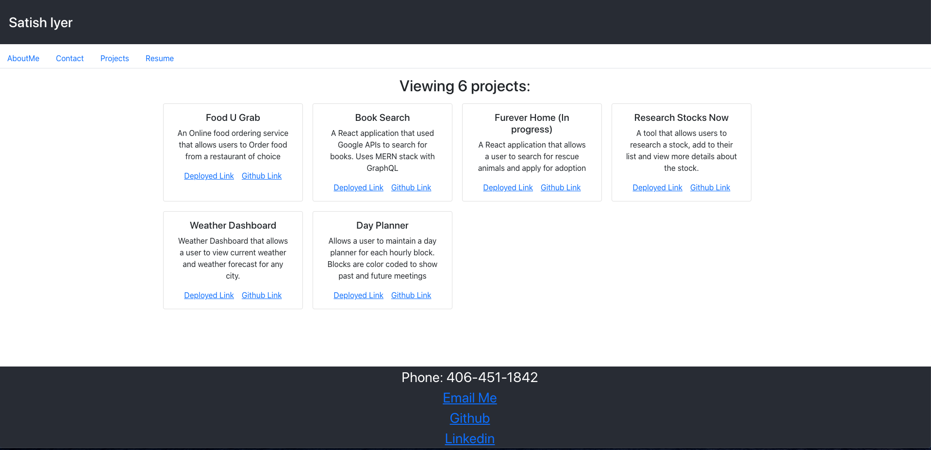GitHub - satishiyer31/reactPortfolio
