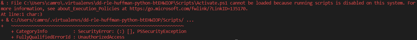 Virtual environment does not launch in integrated terminal · Issue ...