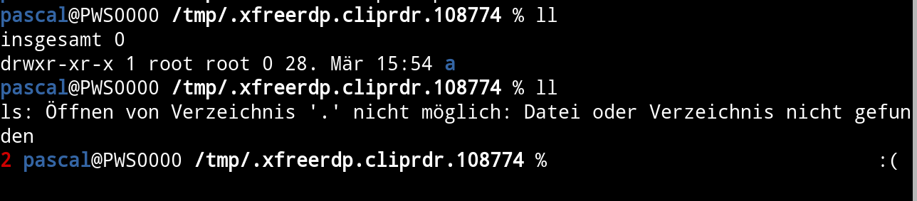 xfreerdp server to client copy-pasting only works correctly for the ...