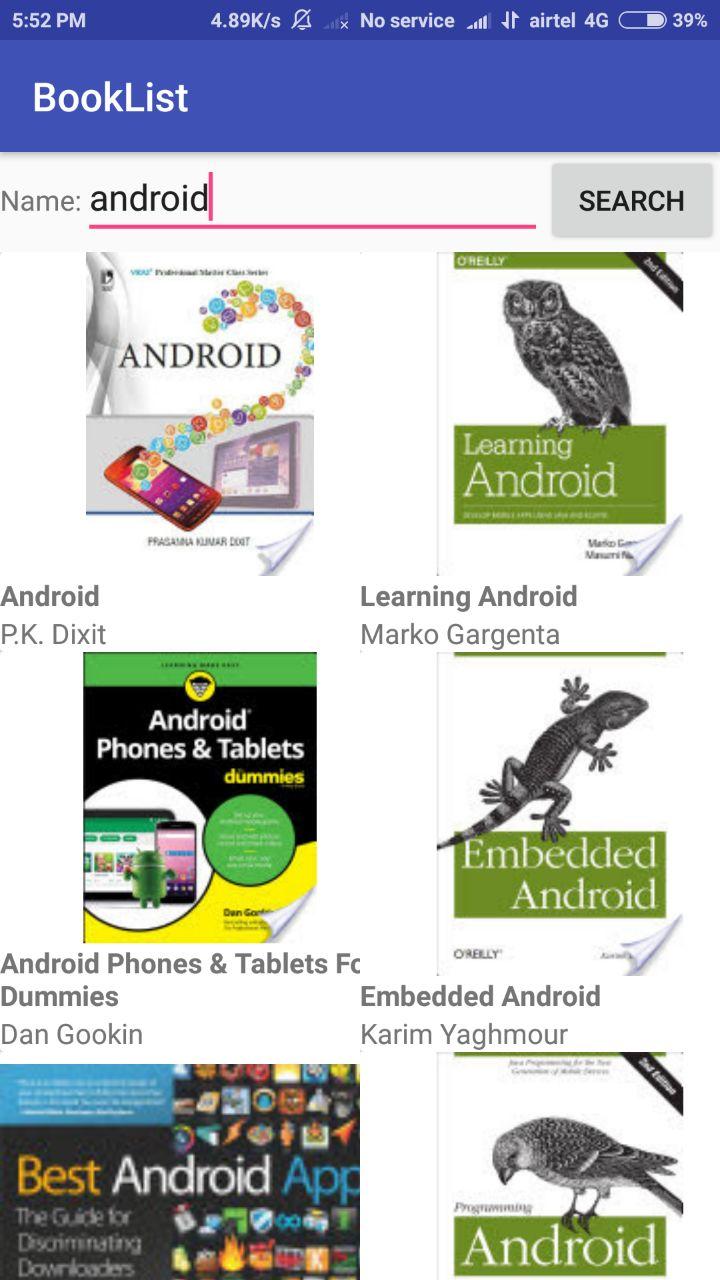 GitHub - PraneethVankayala/BookList: An Example App to show how to use api's