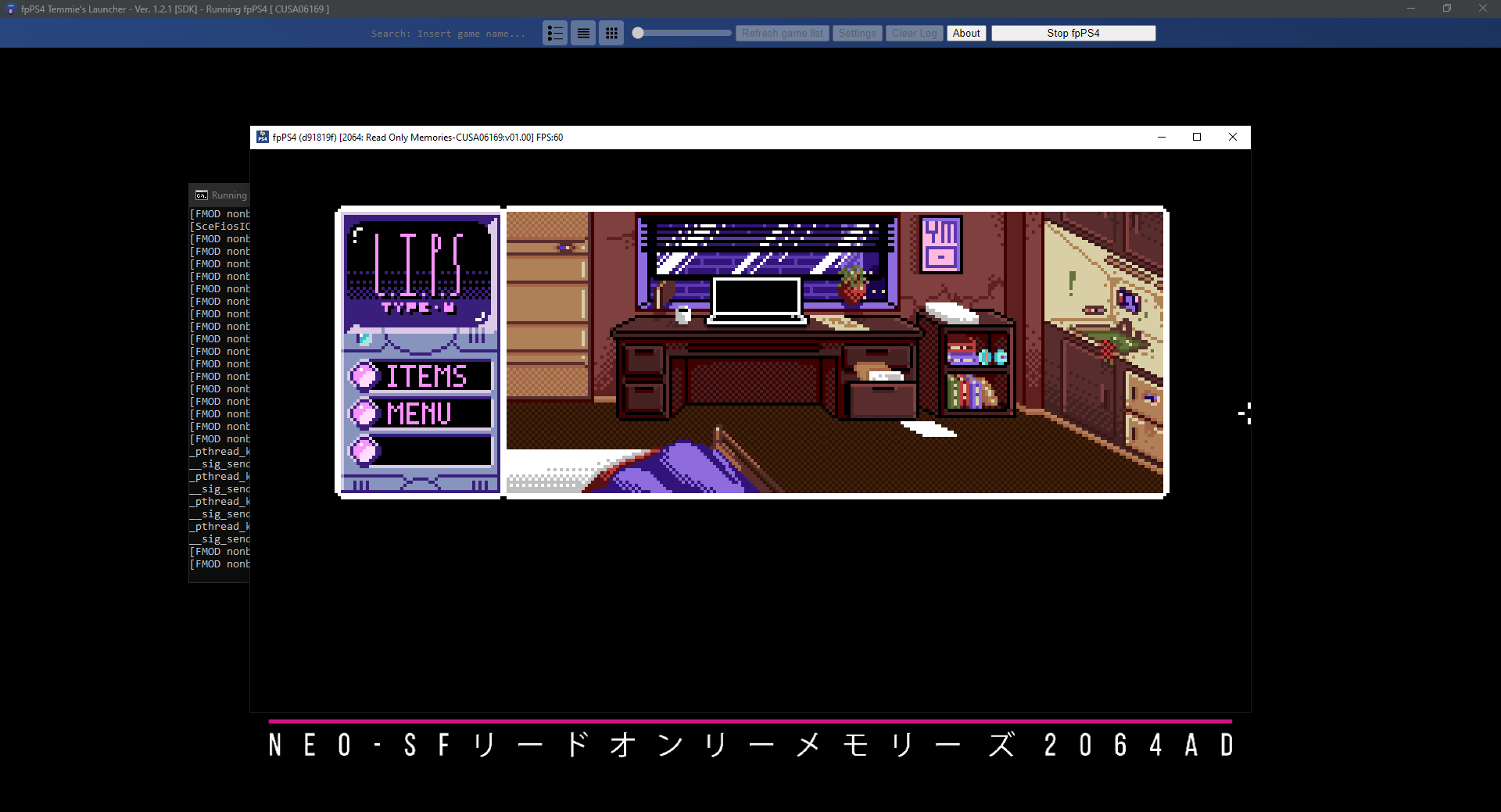 2064: Read Only Memories - CUSA06169 · Issue #1142 · red-prig/fpps4 ...