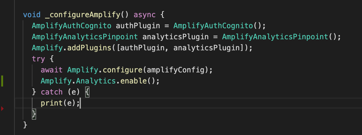 Failed Send Analytics To Console · Issue 368 · Aws Amplifyamplify Flutter · Github 