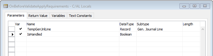 [Event Request] Table 81 Gen. Journal Line: OnBeforeValidateApplyRequirements · Issue #3510 ...