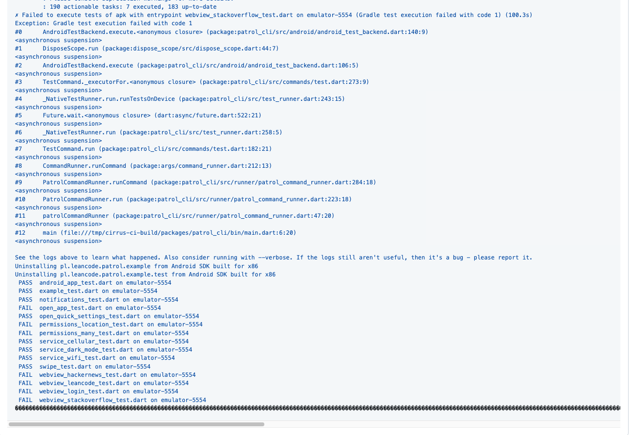 Strange `???????` characters at the end of log in GitHub Actions · Issue #1155 · cirruslabs ...
