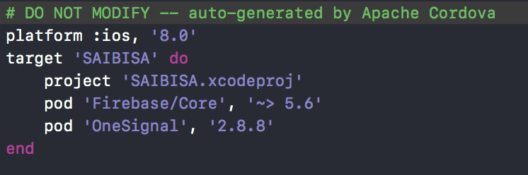 iOS: ld: library not found for -lFirebaseCore · Issue #85 · chemerisuk/cordova-plugin-firebase ...