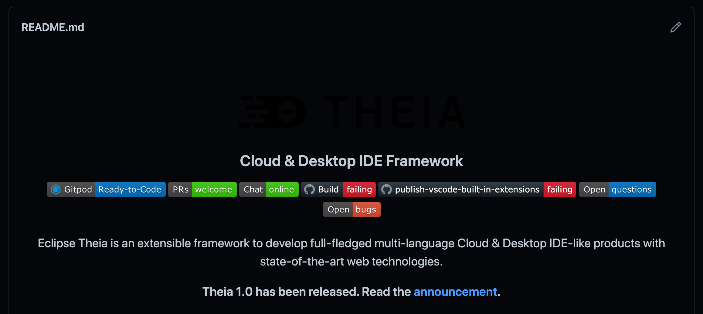 readme: update logo for both github themes · Issue #9114 · eclipse-theia/theia · GitHub