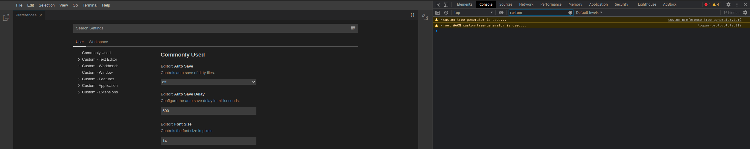 How to override theia preference tree generator · eclipse-theia theia · Discussion #10449 · GitHub