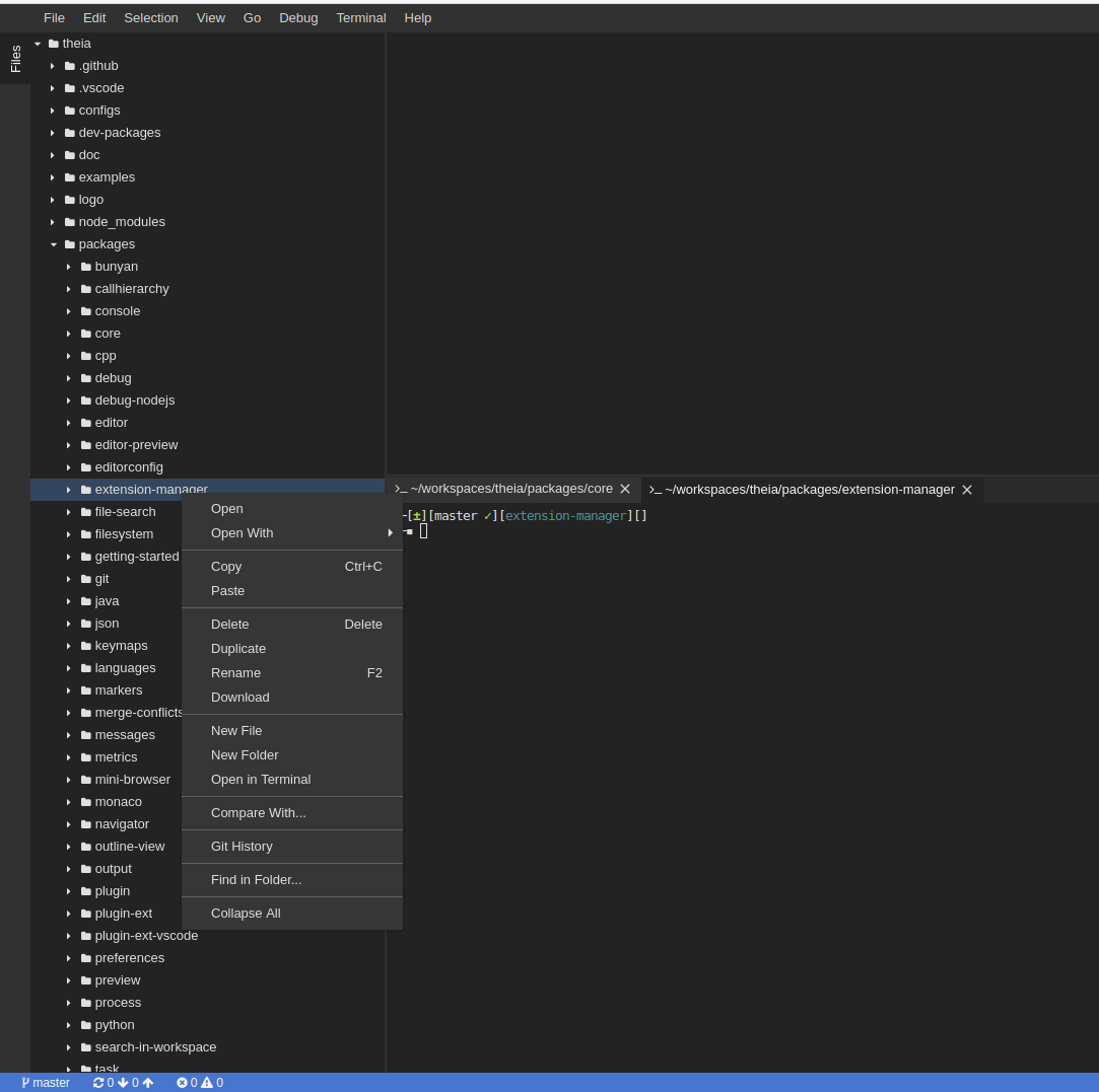 Open in Terminal · Issue #3710 · eclipse-theia/theia · GitHub