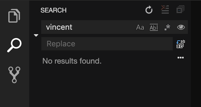 [search-in-workspace] disable 'replace all' when no results are found ...