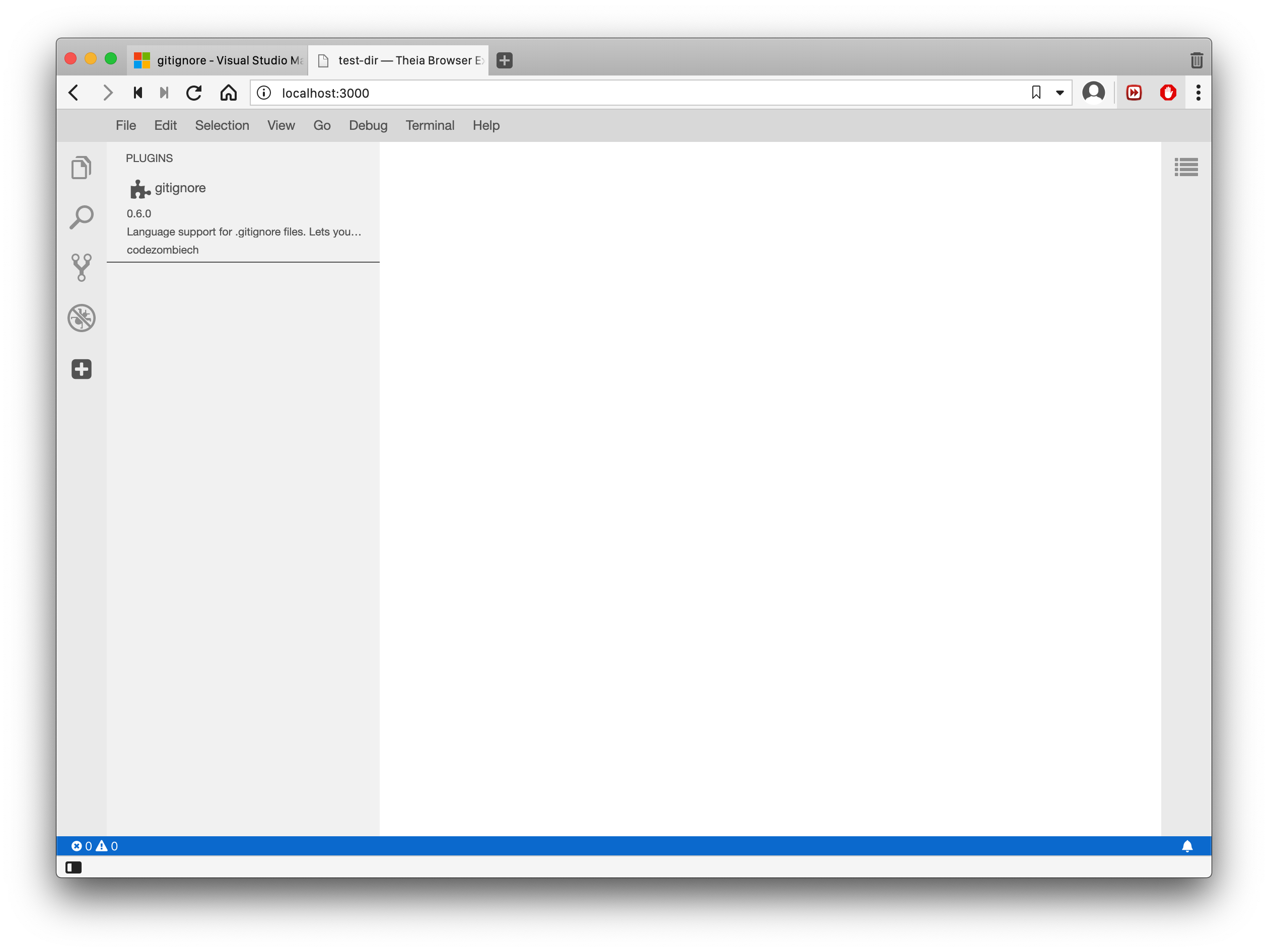 Folder Plugin Not Working In Theia Build Local With Plugins Of Vs Code