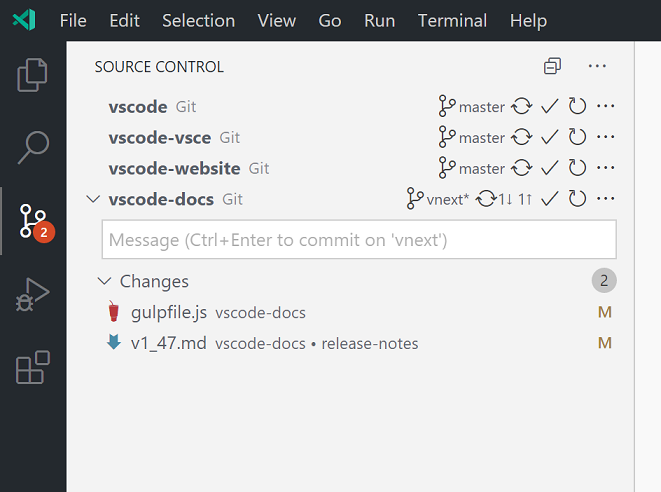 allow to see each scm provider as a view in scm view container · Issue #8291 · eclipse-theia ...