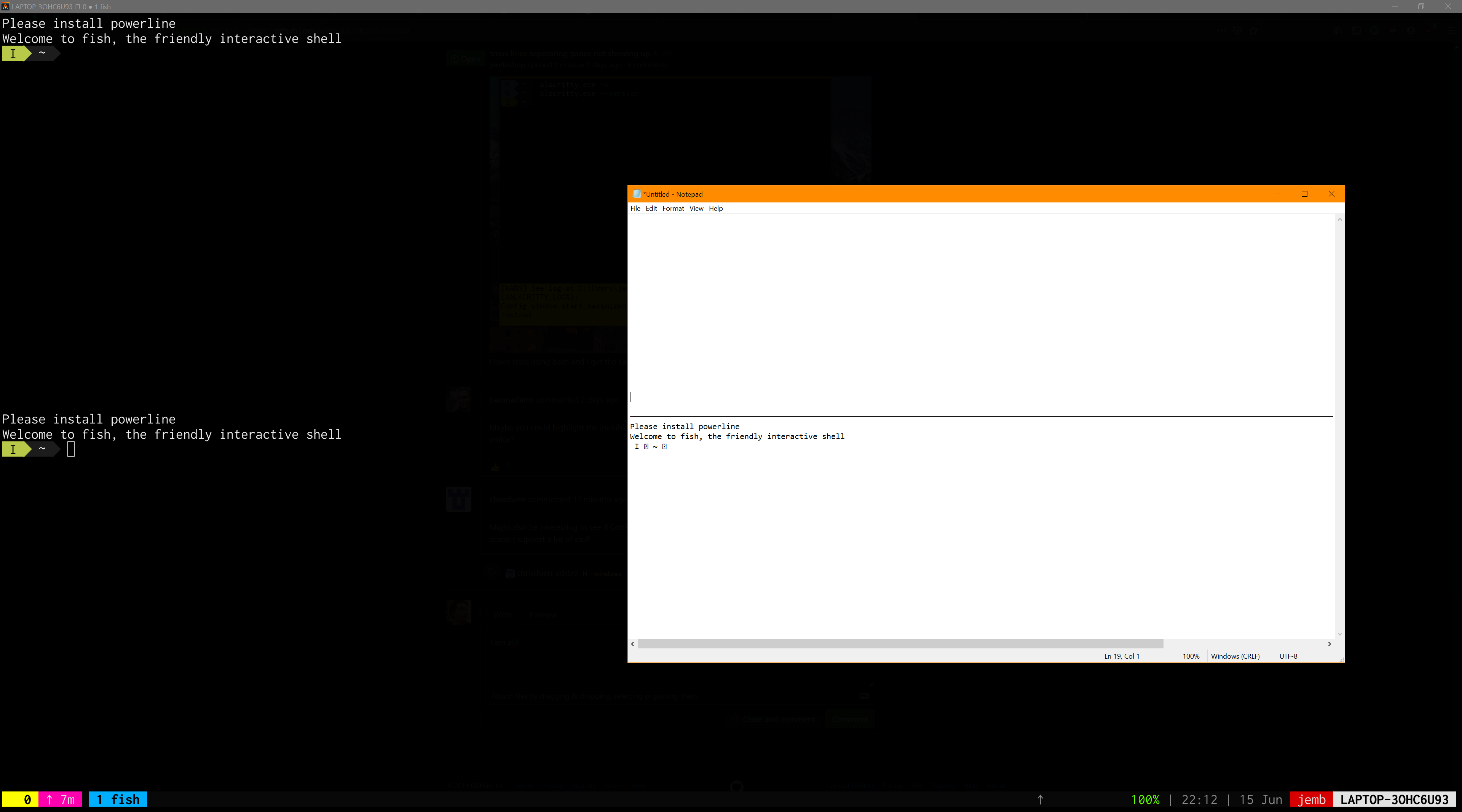 tmux lines seperating panes not showing up · Issue #2538 · alacritty/alacritty · GitHub