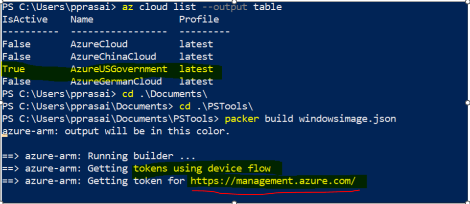 Using Packer in Azure Gov Environment always points to Public Cloud · Issue #217 · hashicorp ...
