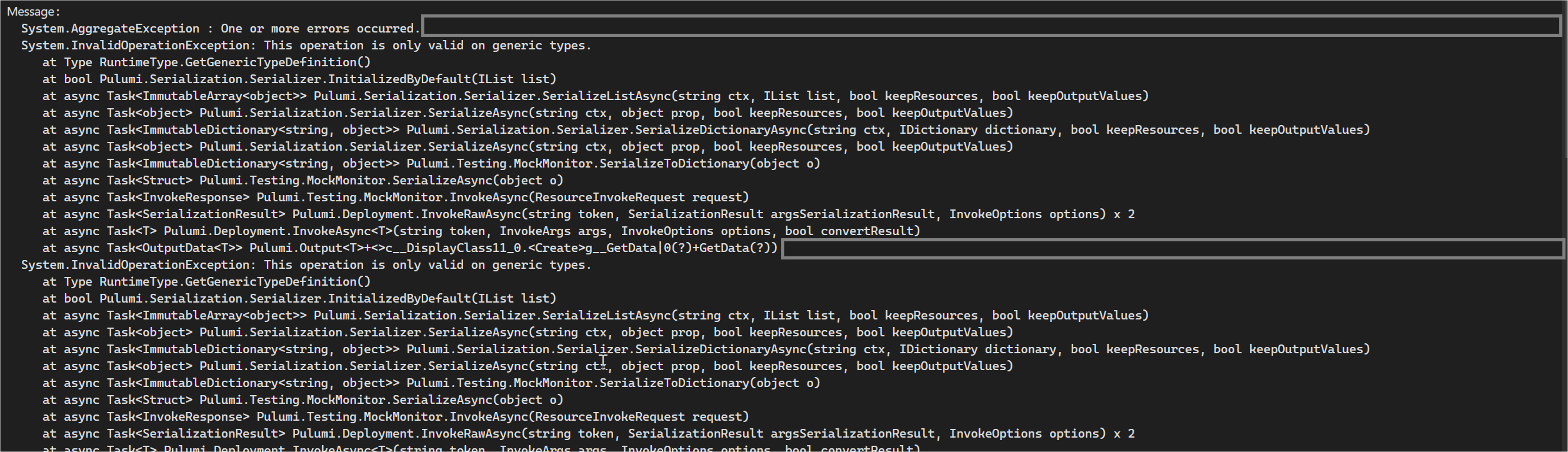 Mocking Of Generic Types Seems Broken Since 337x · Issue 10275 · Pulumipulumi · Github