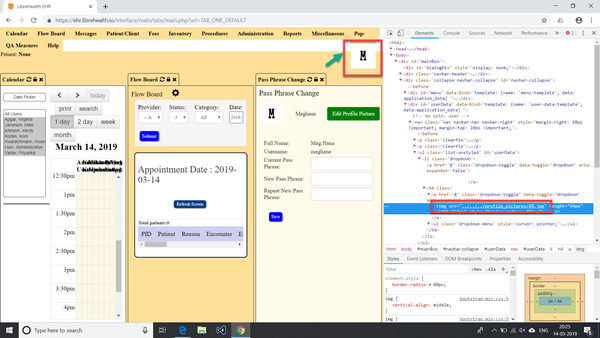 Profile Picture not being displayed on the main screen · Issue #1447 · LibreHealthIO/lh-ehr · GitHub