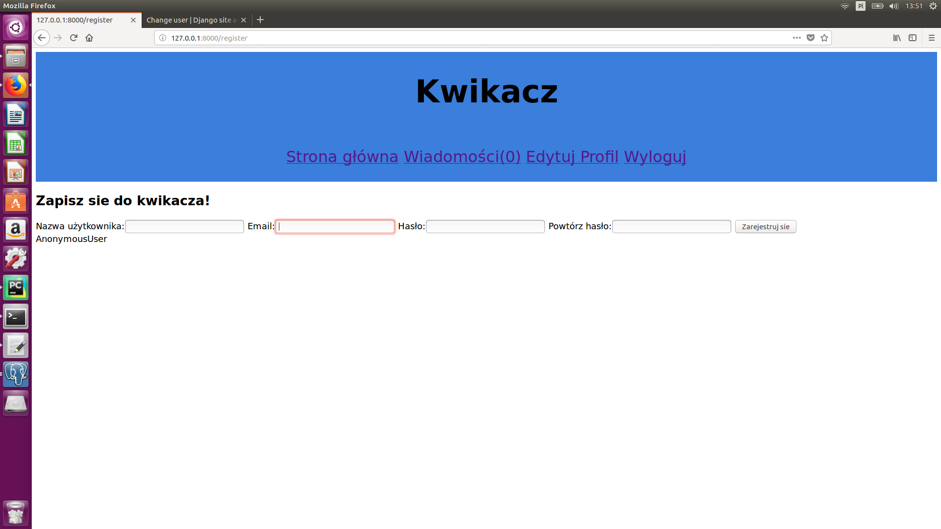 GitHub - janstawowy/Kwikacz: A simplified twitter-like django app