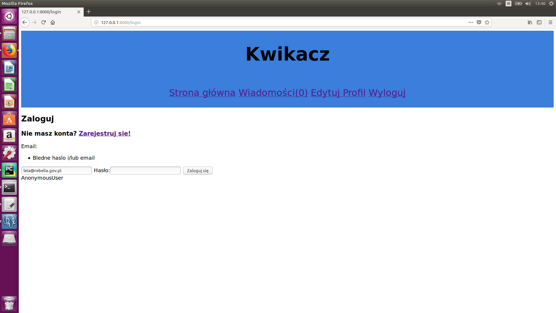 GitHub - janstawowy/Kwikacz: A simplified twitter-like django app