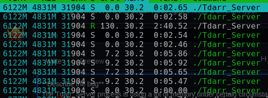 Tdarr Server gobbling up all available memory. · Issue #594 · HaveAGitGat/Tdarr · GitHub