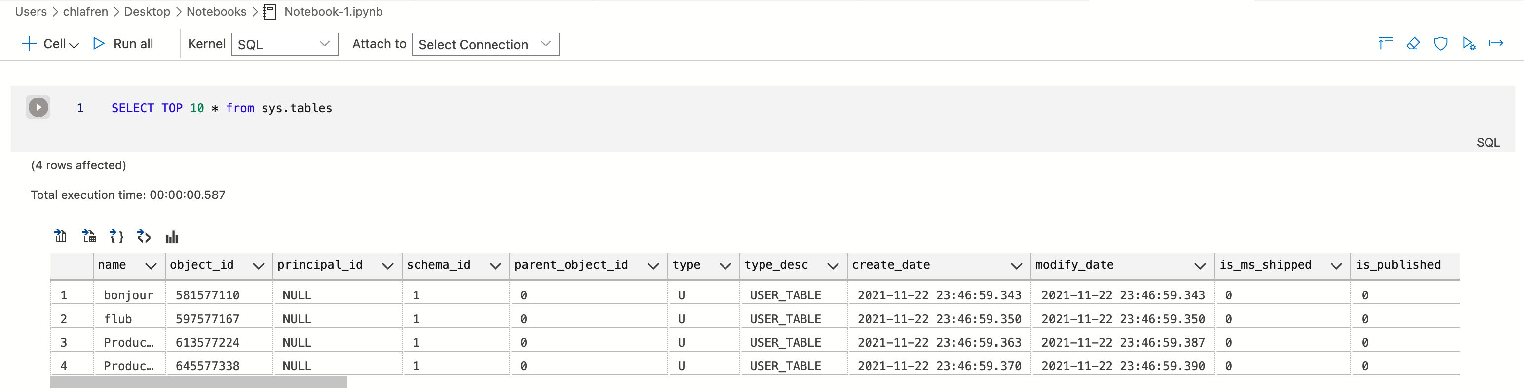 Notebooks: Result table columns are squished after saving notebook with chart · Issue #14719 ...