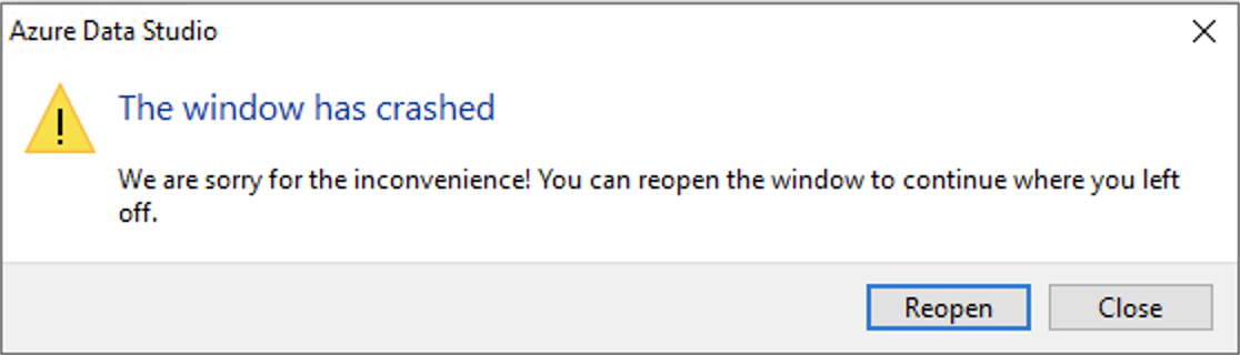 Notebook crashing ADS ! · Issue #6136 · microsoft/azuredatastudio · GitHub