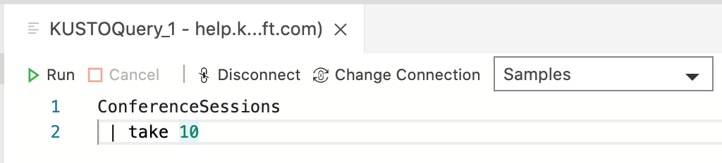 Kusto Database Dashboard: Mismatch between "select top " label and resulting query · Issue ...