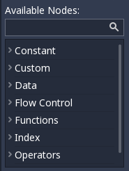 Only functions visible in GraphNode search box for VisualScript editor · Issue #63006 ...