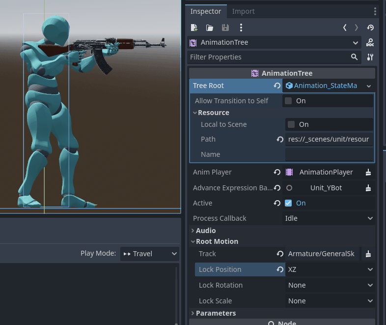 Allow using an arbitrary AnimationTree root motion track axis lock · Issue #6222 · godotengine ...