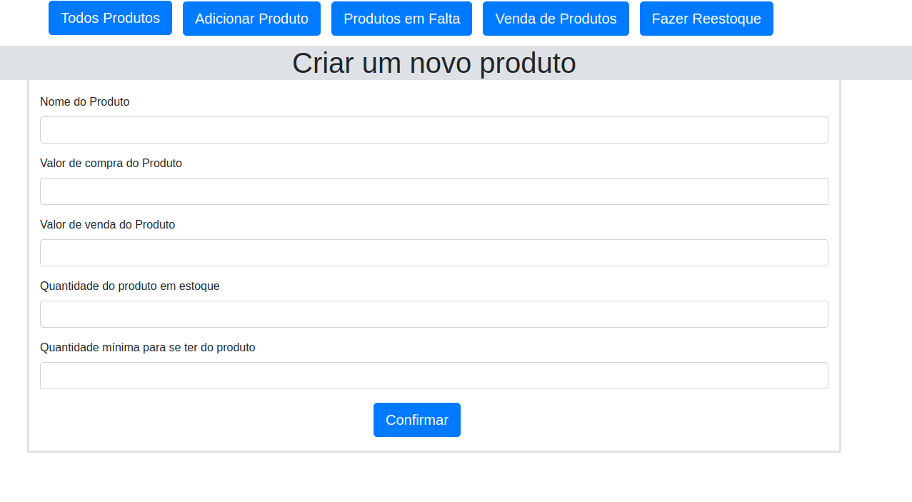 GitHub - GustavoBPereira/controle-estoque: Sistema de controle de estoque