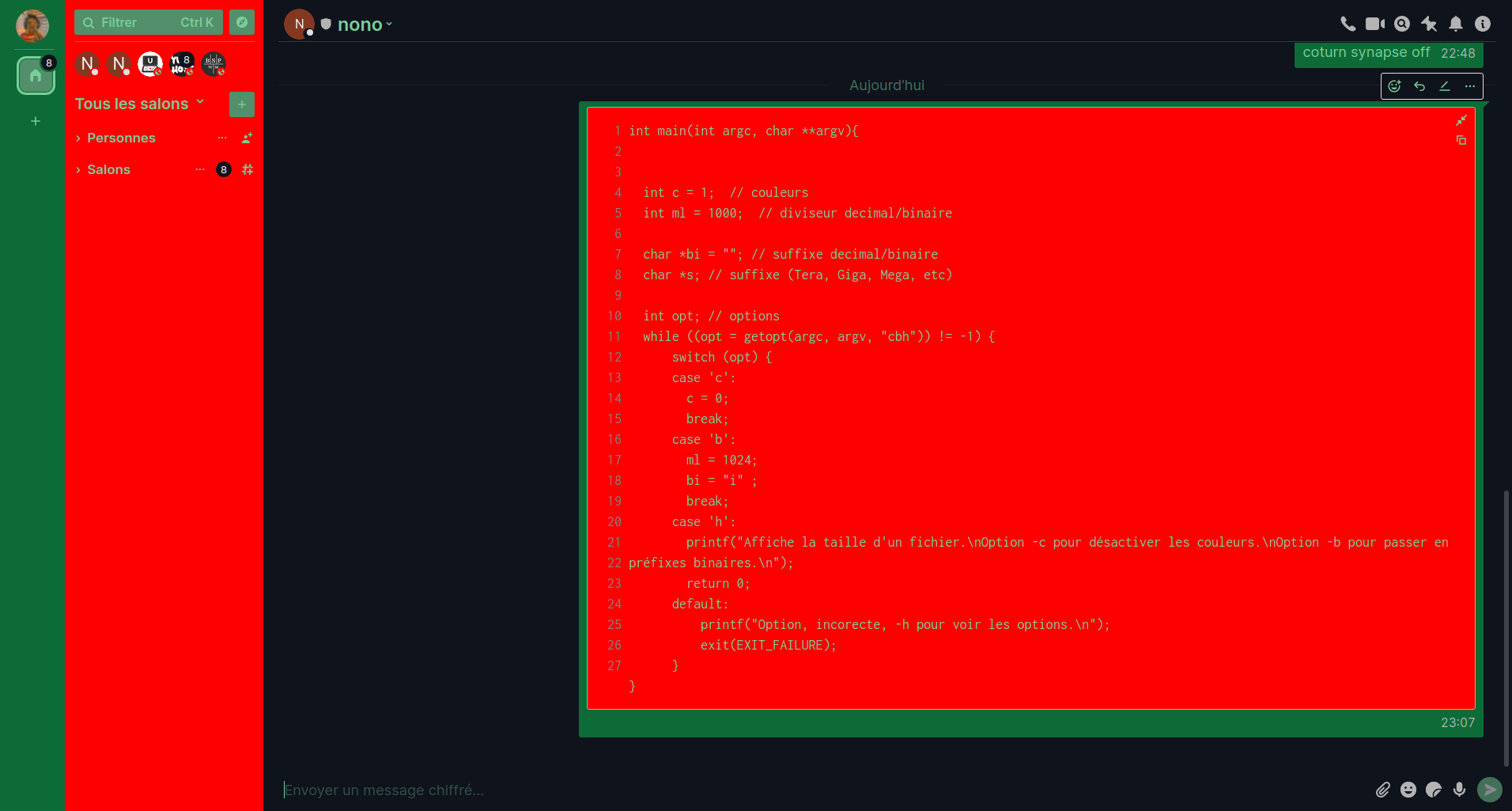 Custom theme and Code blocks · Issue #124 · SchildiChat/schildichat ...