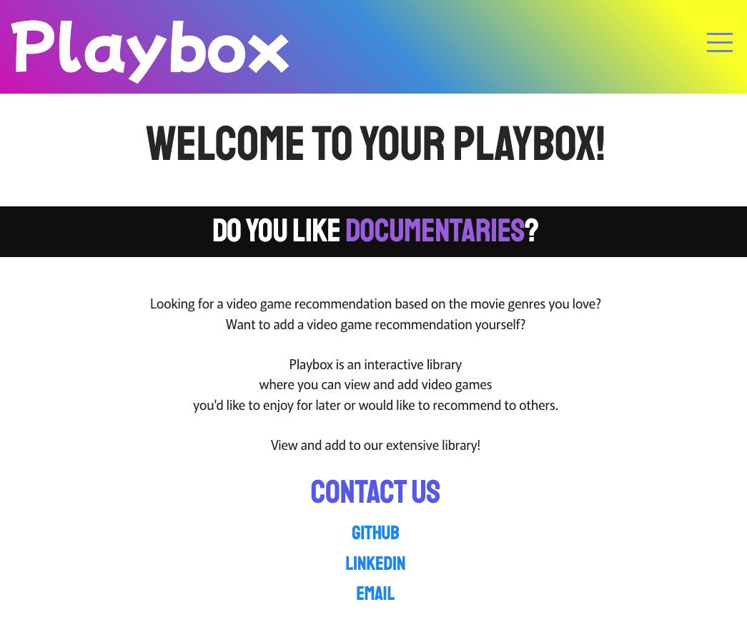 GitHub - eeleelksm/vg-library: Playbox - A video game library where you ...