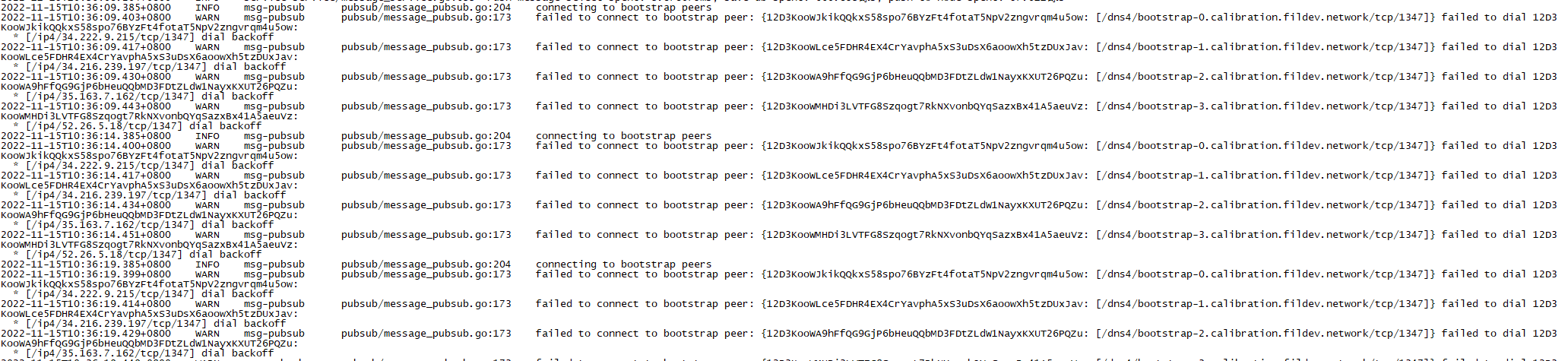 Venus Messager Message Pubsub 在没有配置bootstrapaddresses时会试图连接意外的peer · Issue 5475 · Filecoin