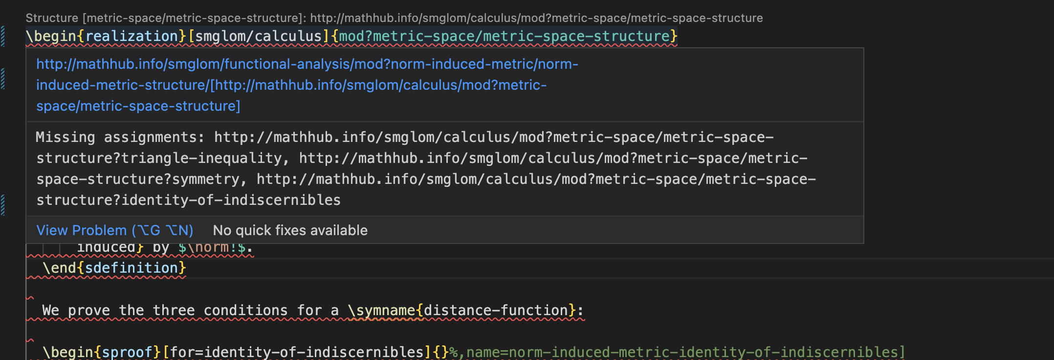 \assign not recognozed in realization · Issue #24 · slatex/sTeX-IDE · GitHub
