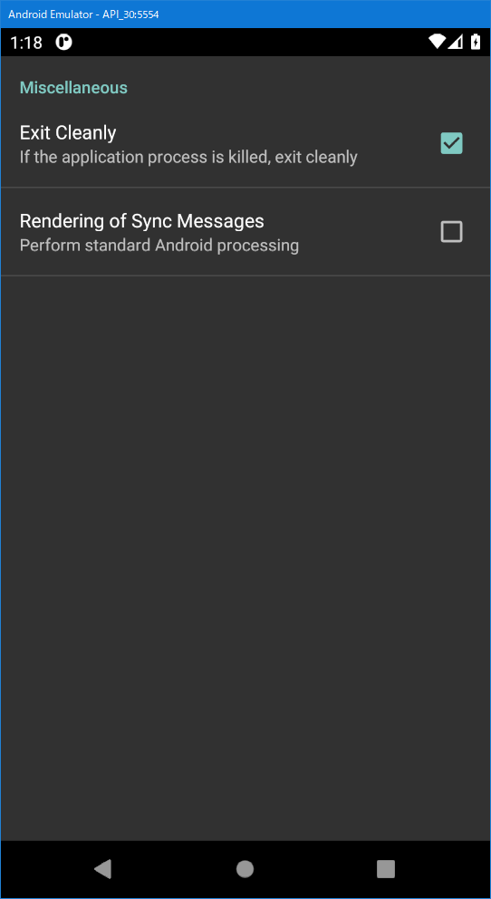 "Sync task ended successfully" notification cannot be dismissed on ...