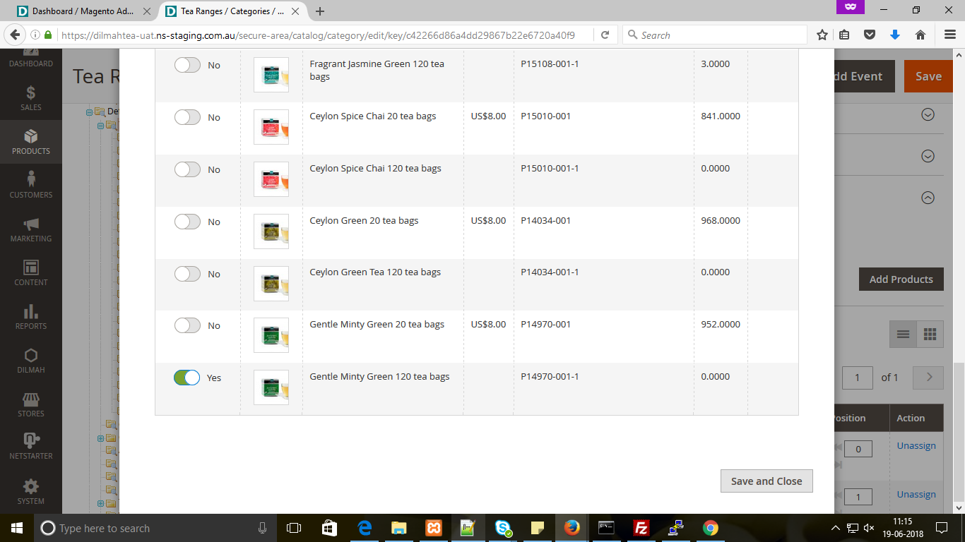 Adding product in category in product->categories page in admin side is ...